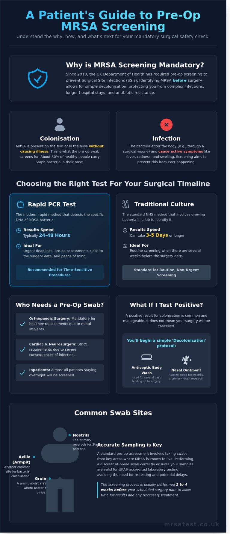 The Complete Guide to Pre-Op Assessment MRSA Swabs: Why Timing and ...